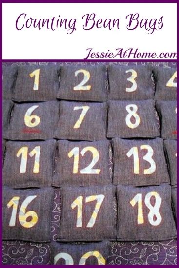 Counting Bean Bags | Free Craft Tutorial | Jessie At Home