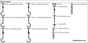 Post Stitch - Front (FP) and Back (BP) - Jessie At Home