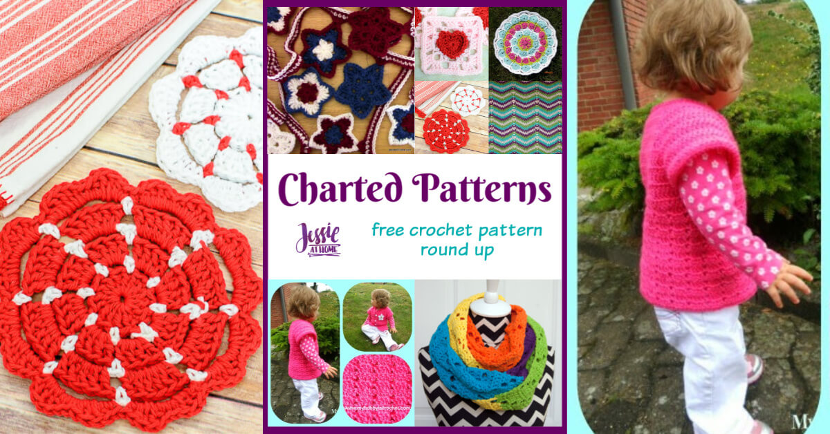 Charted Crochet Patterns - free crochet pattern round up