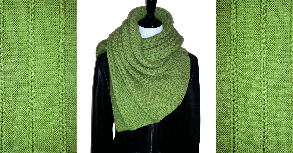 Easy Knit Rectangular Shawl Pattern for Beginners and Beyond