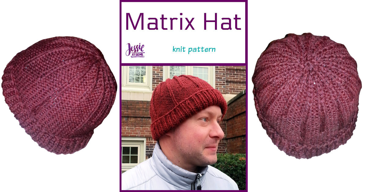 Matrix Hat - a knit pattern for when you need to escape