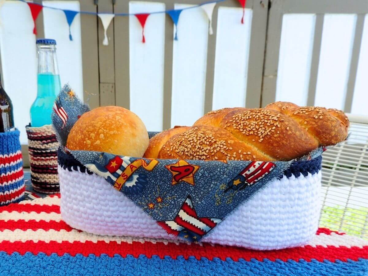 Crochet Bread Basket: Handmade Touch for Your Table - Jessie At Home