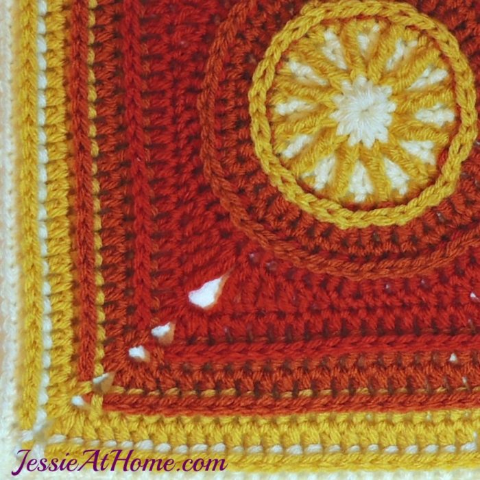 Bright Star Crochet Square - A 12" square motif to make you happy.