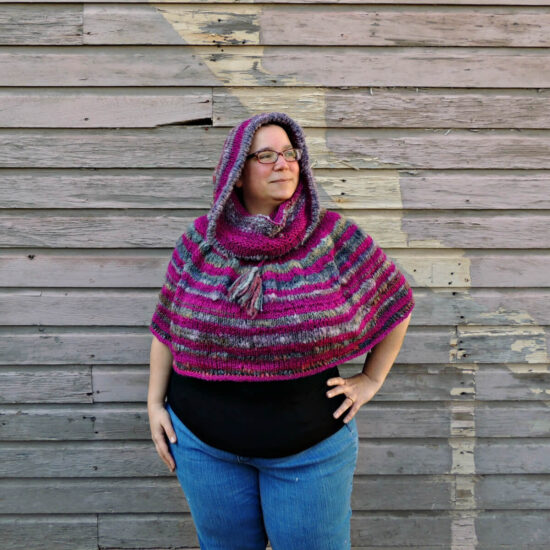 Free Knitted Poncho With Hood Pattern: Stay Warm and Cozy