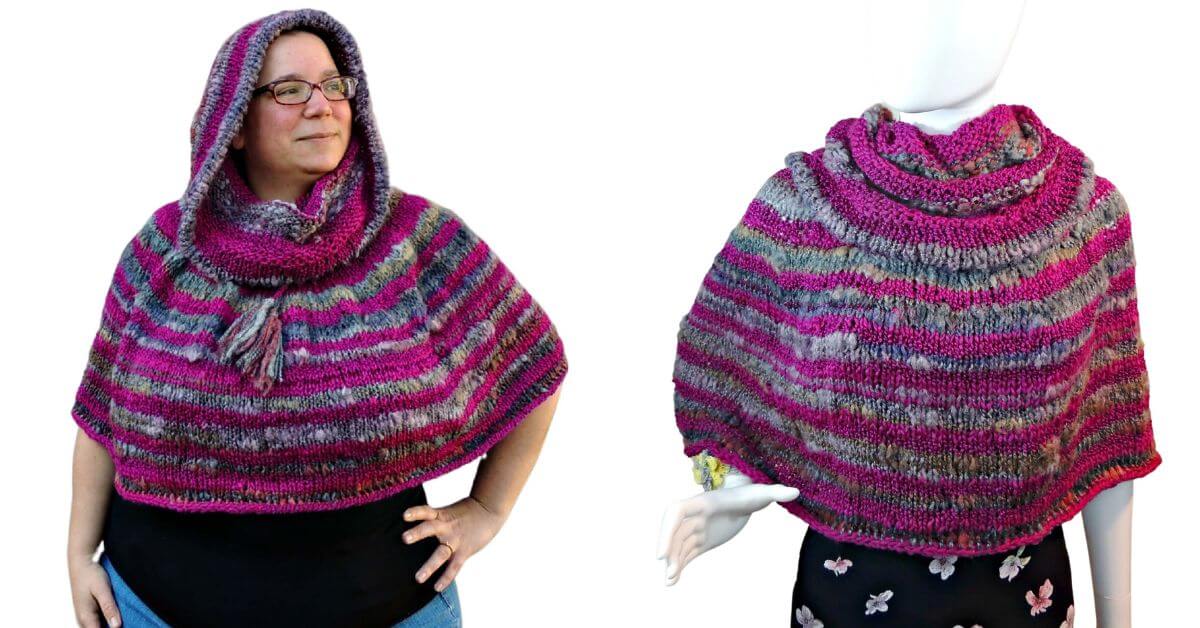 Free Knitted Poncho With Hood Pattern: Stay Warm and Cozy