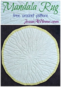 Mandala Rug - an amazingly beautiful free crochet pattern - Jessie At Home