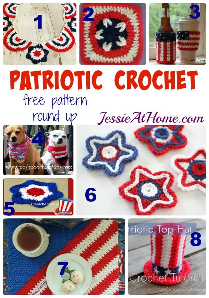 Free USA Crochet Patterns - Show off your patriotic spirit