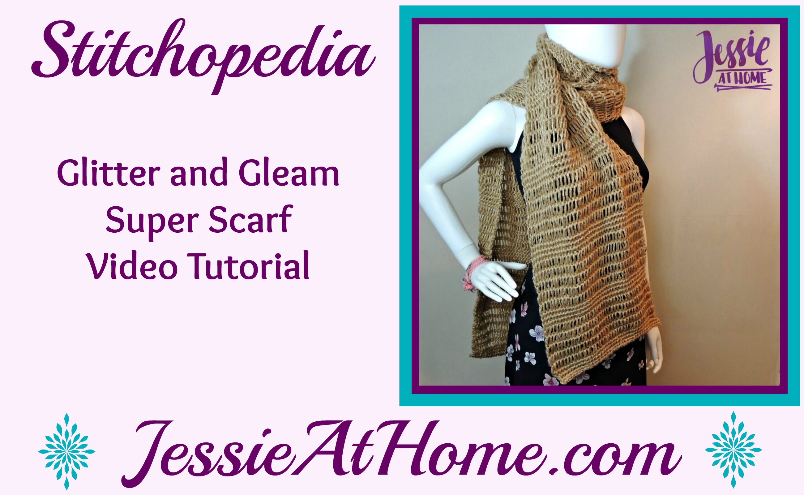 Glitter and Gleam Super Scarf Tutorial | Jessie At Home