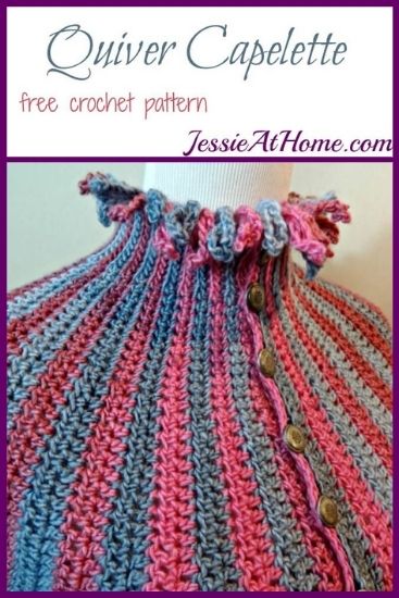 Quiver Capelette - a free crochet patter to dress up your wardrobe ...