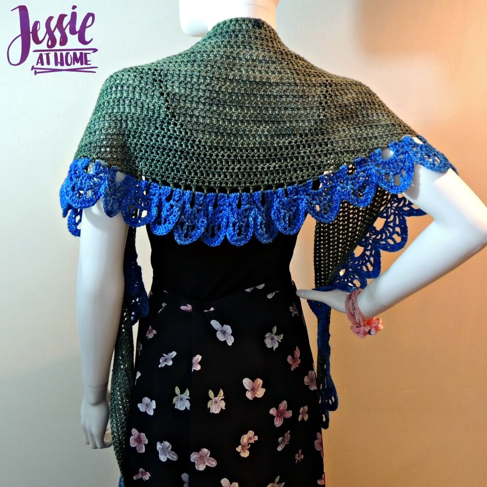 Land and Sky - a free crochet wraplette pattern - Jessie At Home