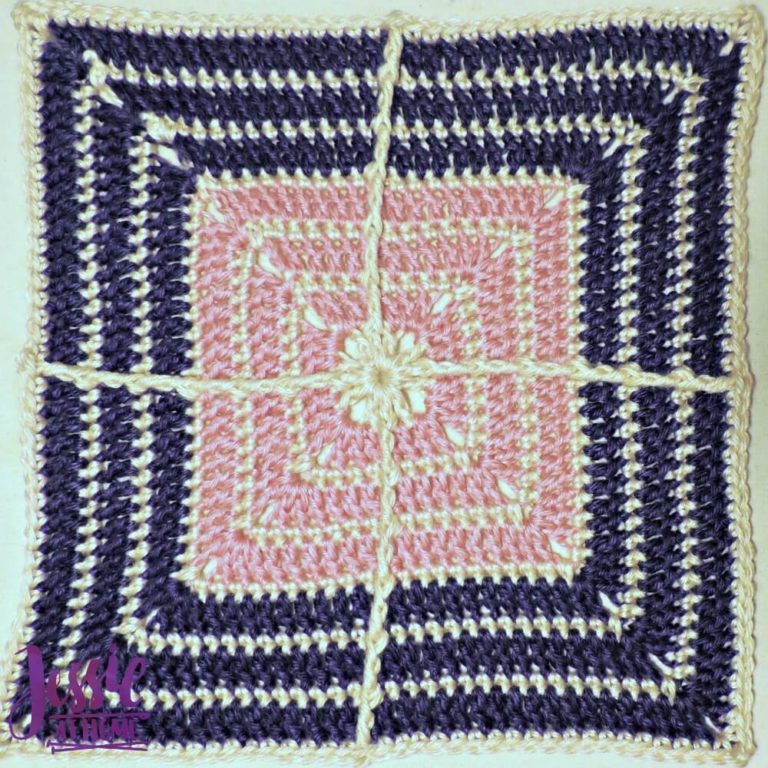 Bright Star Crochet Square - A 12" square motif to make you happy.