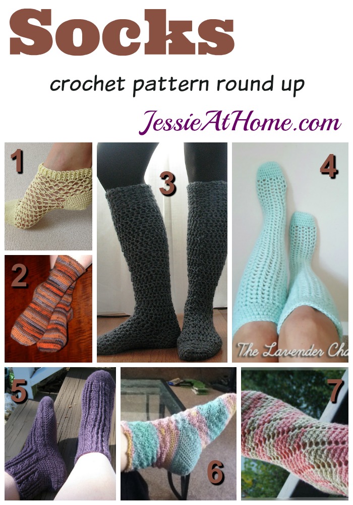 Socks - crochet to warm your toes! - Jessie At Home