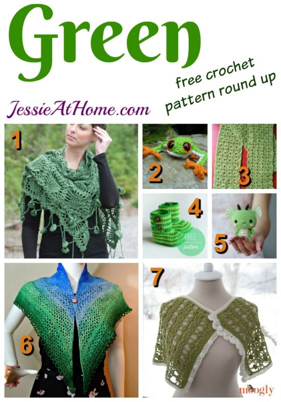 Green free crochet patterns - Jessie At Home