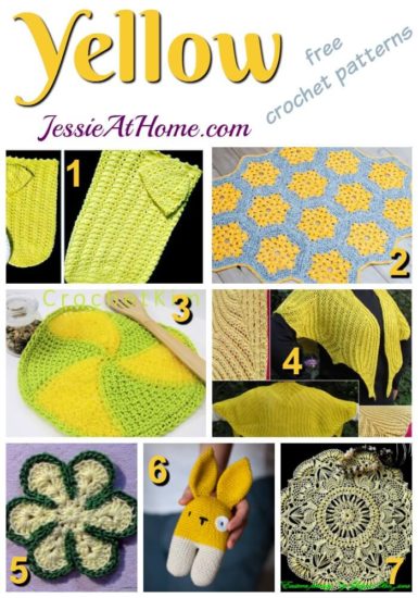 Crochet in Yellow - A bright and happy free crochet pattern round up!