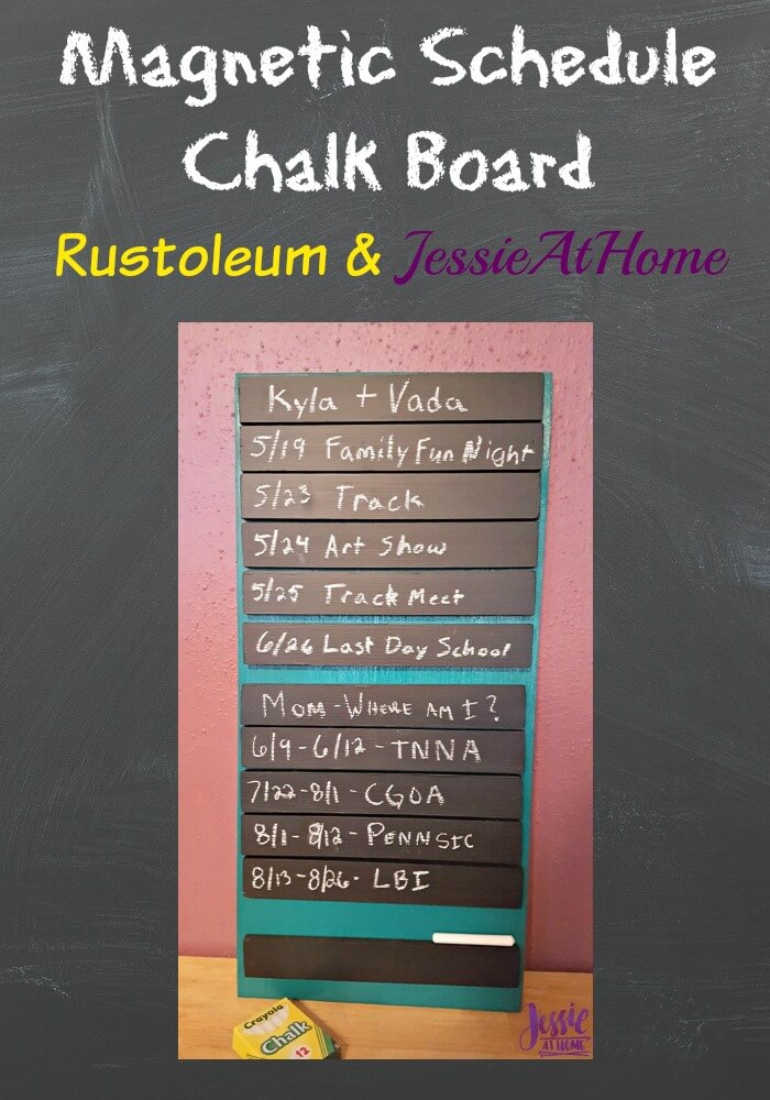 Magnetic Schedule Chalk Board Tutorial - Jessie At Home