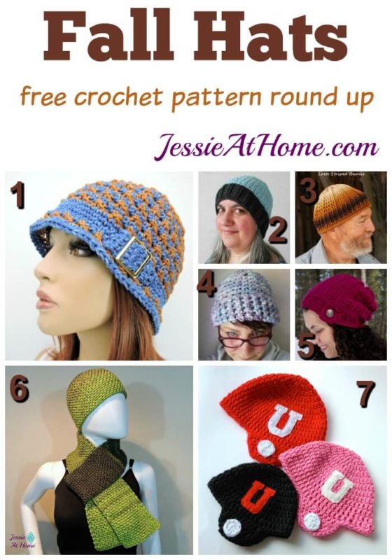 Fall Hats to Crochet - Jessie At Home