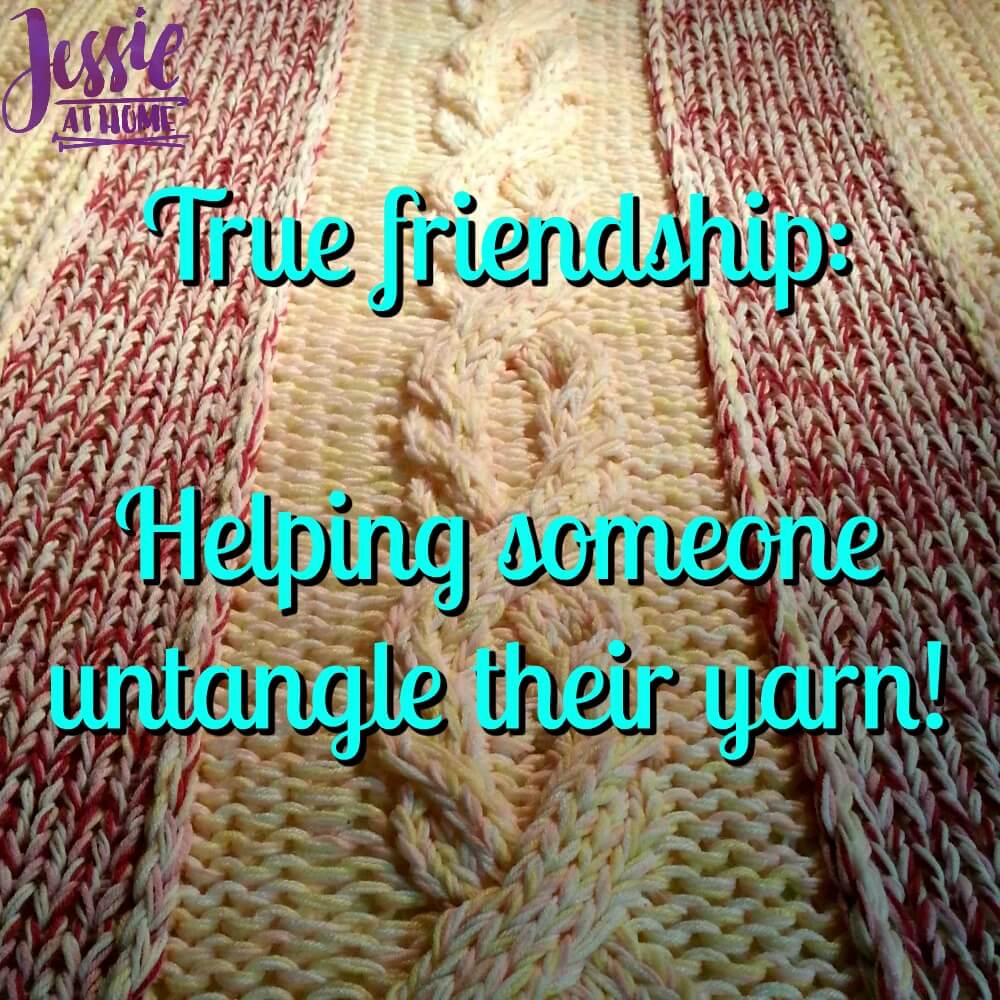 Silly Saturday 8/19/17 - True Yarn Friendship - Jessie At Home