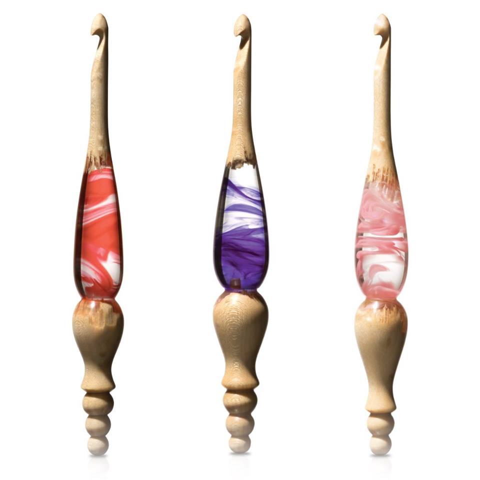 Furls wood and colored acrylic crochet hooks - limited supply! - Jessie ...