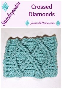 Crossed Diamonds: Crochet Cable Tutorial - Jessie At Home