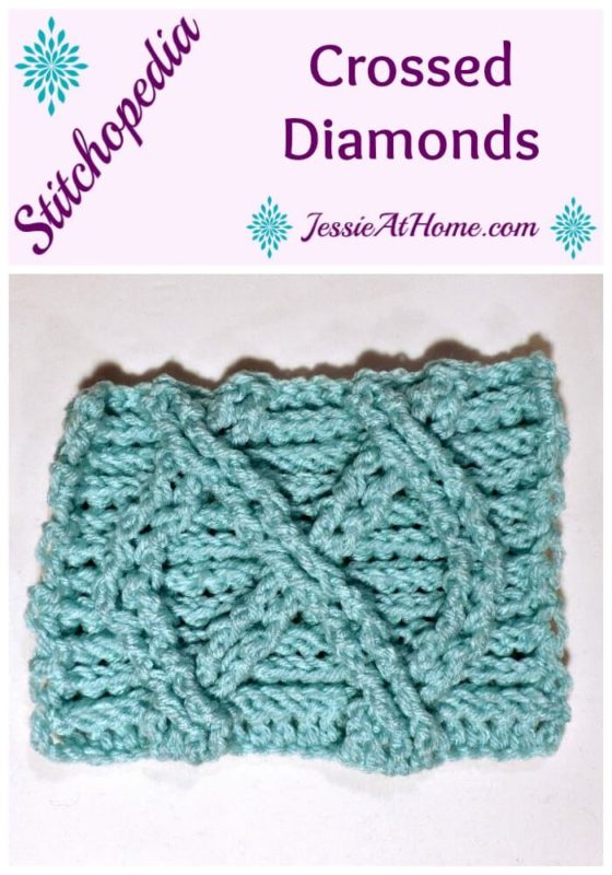 Crossed Diamonds: Crochet Cable Tutorial - Jessie At Home
