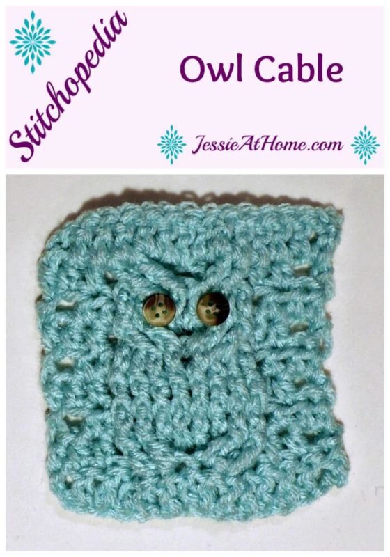 Owl Cable: Crochet Cable Tutorial - Jessie At Home
