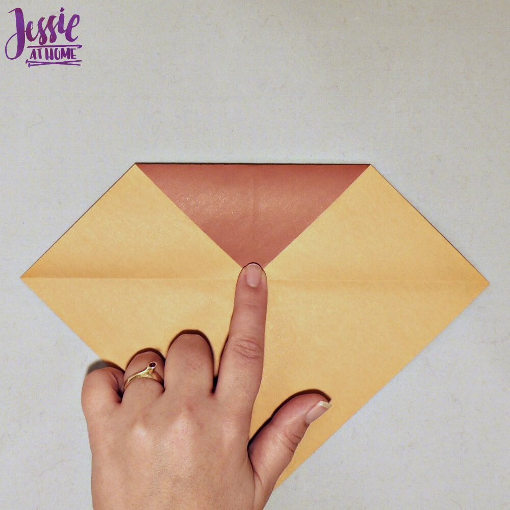 Origami Blintz Base - written and pictorial tutorial | Jessie At Home