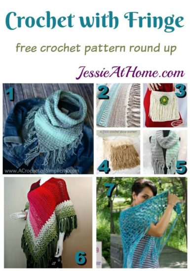 Crochet with Fringe 7 stylish patterns | Jessie At Home