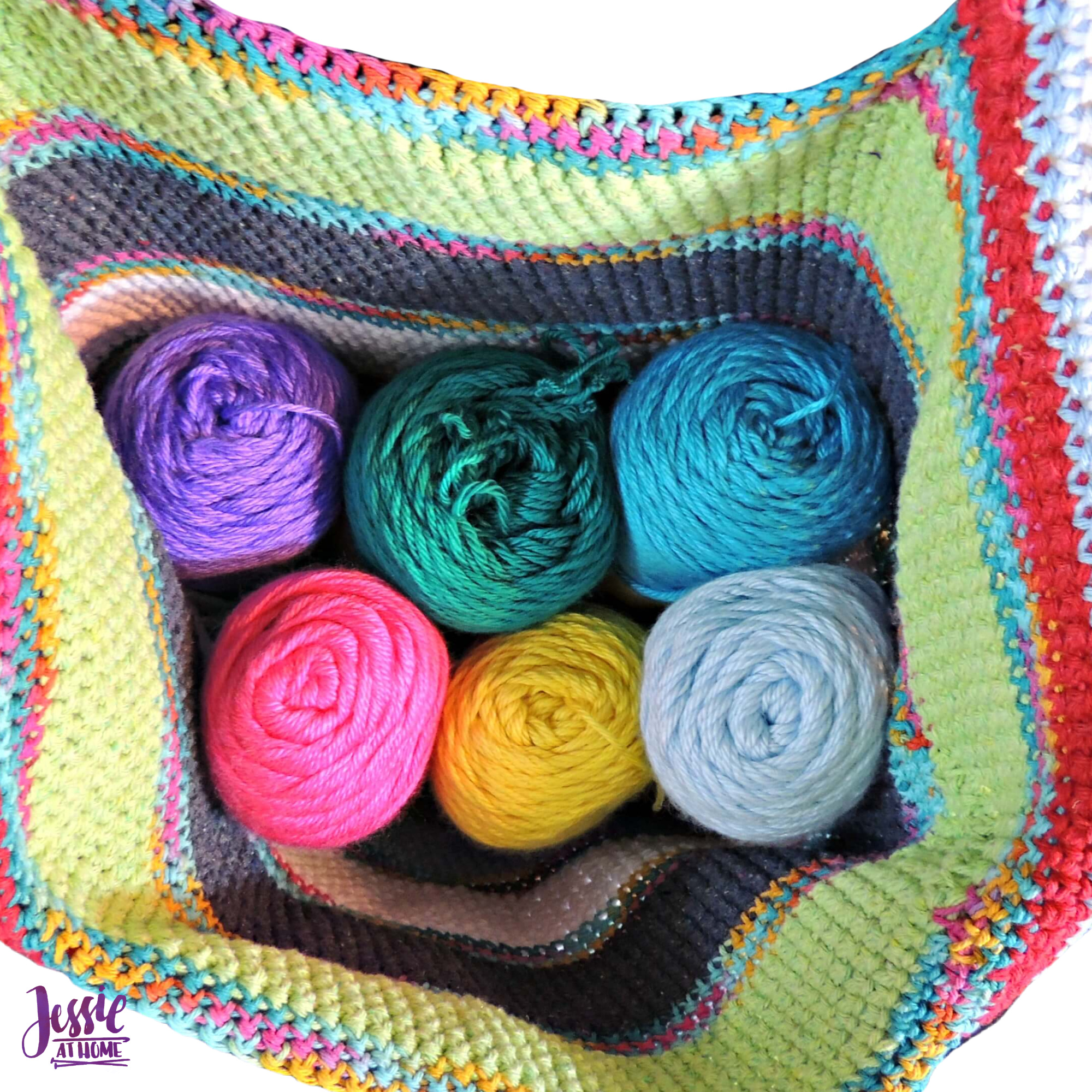 Yarnie Tote Bag Easy Beginner Crochet | Jessie At Home