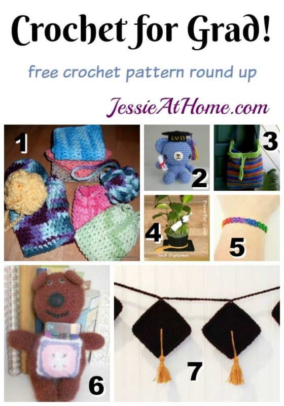 7 Free crochet patterns to make graduation gifts | Jessie At Home