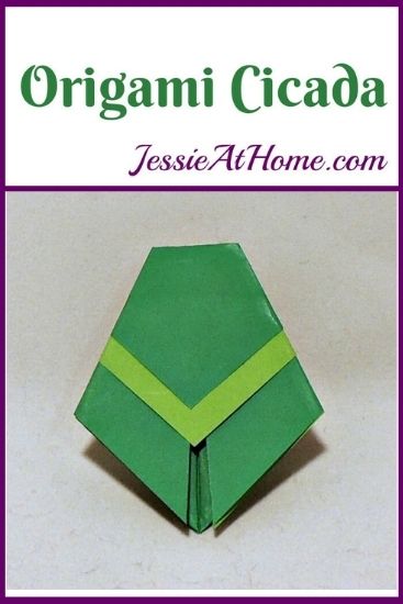 Folding an Origami Cicada the easy way! | Jessie At Home