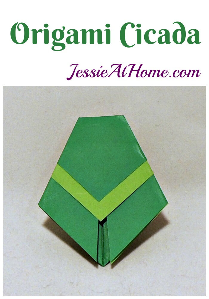 Folding an Origami Cicada the easy way! | Jessie At Home