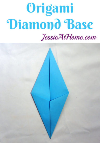 Origami Diamond Base - written and pictorial tutorial | Jessie At Home