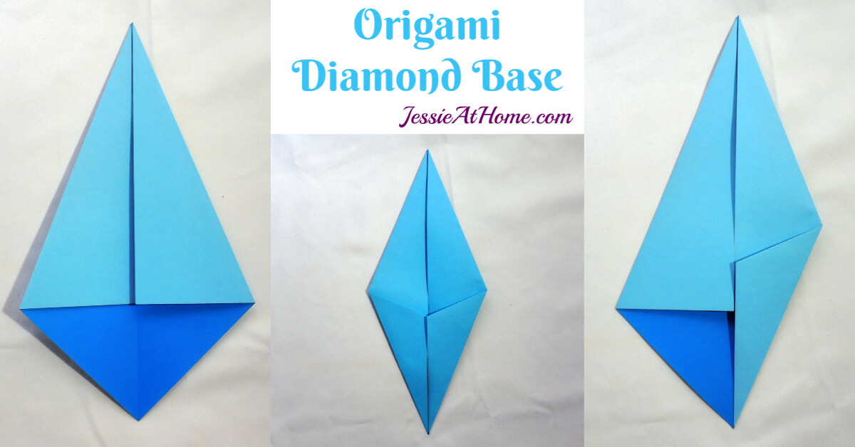 Origami Diamond Base - written and pictorial tutorial | Jessie At Home