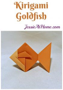 Kirigami Goldfish Origami with scissors | Jessie At Home