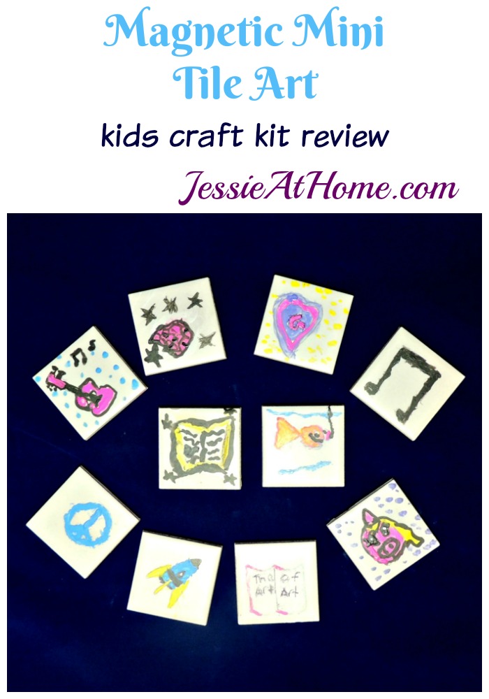 Magnetic Mini Tile Art - great for Christmas gifts! - Jessie At Home