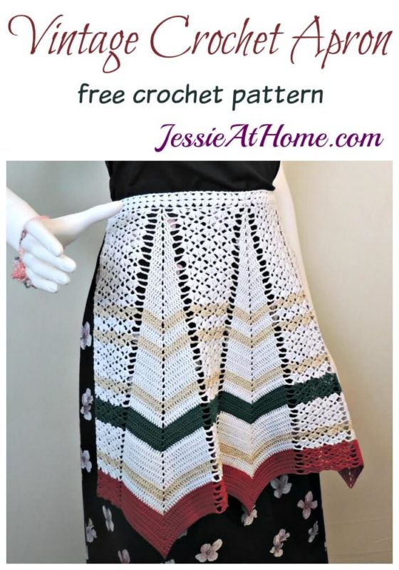 Christmas in July CAL - Vintage Crochet Apron - Jessie At Home