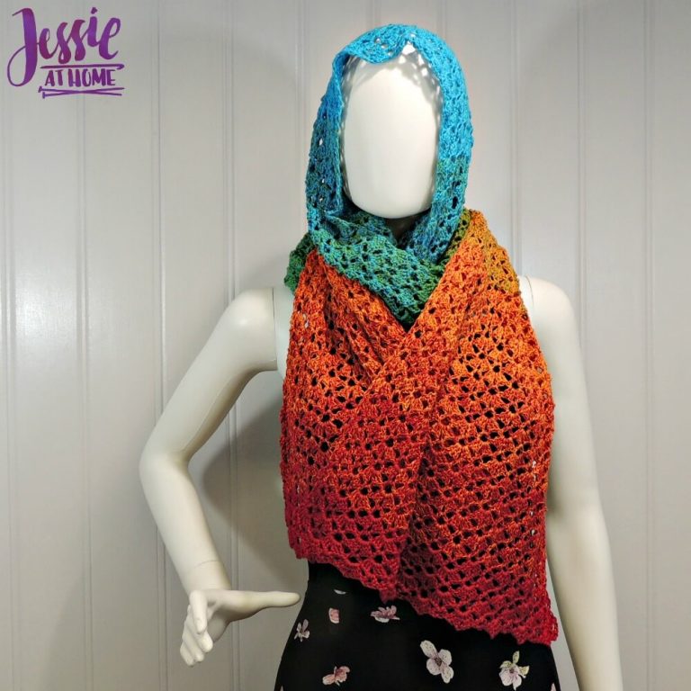 Vintage Shells Wrap with It's a Wrap Rainbow - Jessie At Home