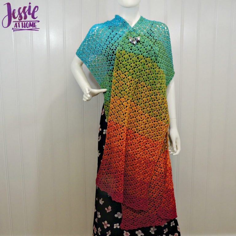 Vintage Shells Wrap with It's a Wrap Rainbow - Jessie At Home