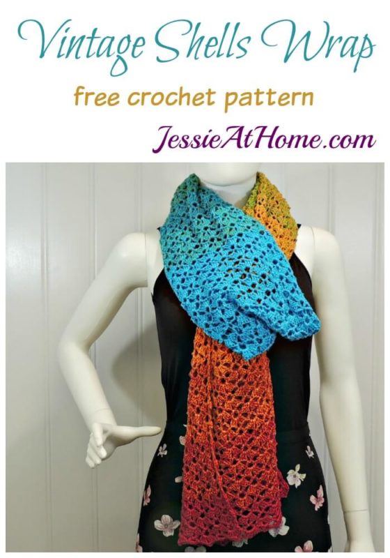 Vintage Shells Wrap with It's a Wrap Rainbow - Jessie At Home