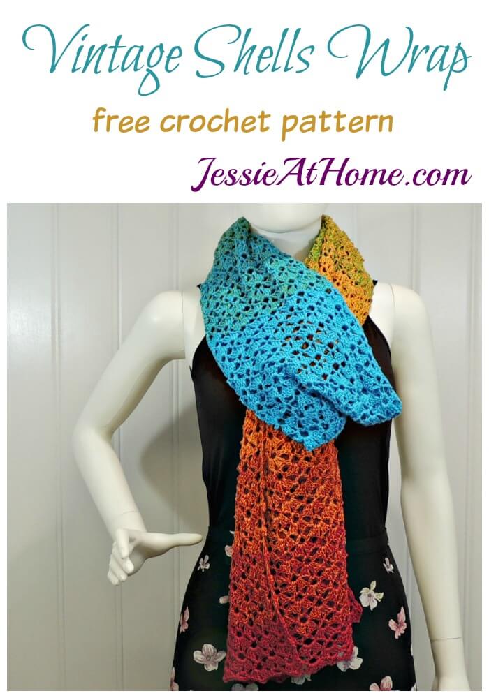 Vintage Shells Wrap with It's a Wrap Rainbow - Jessie At Home