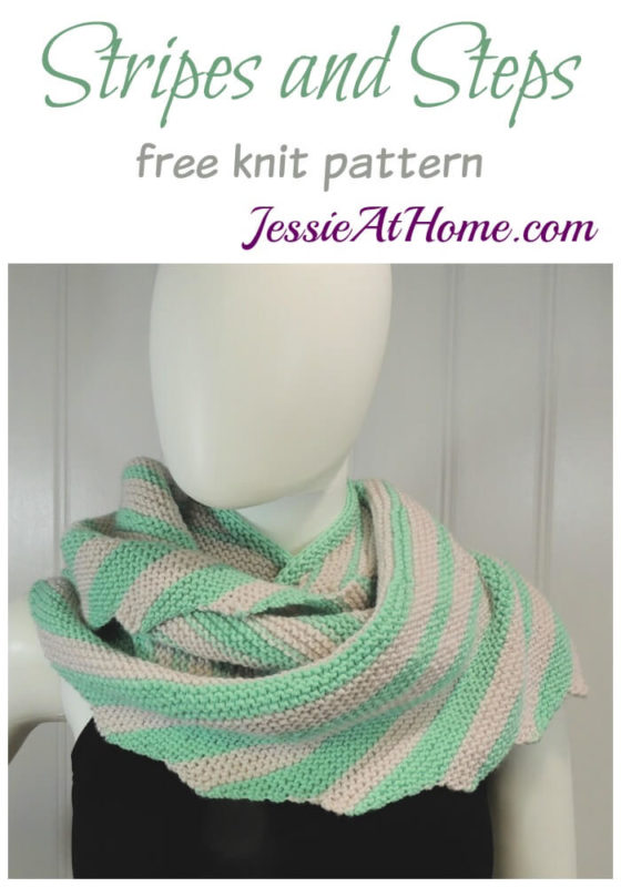 Nightbird - diagonal knit scarf pattern in contrasting colors | Jessie ...