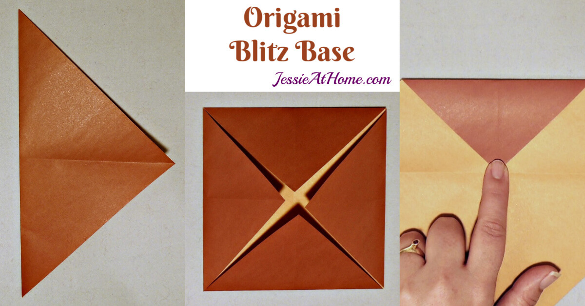Origami Blintz Base - written and pictorial tutorial | Jessie At Home