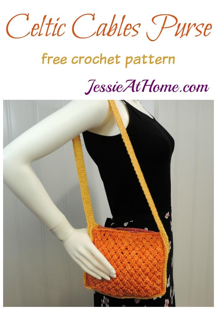 Celtic Cables Purse - Learn a stitch and make a new bag - Jessie At Home
