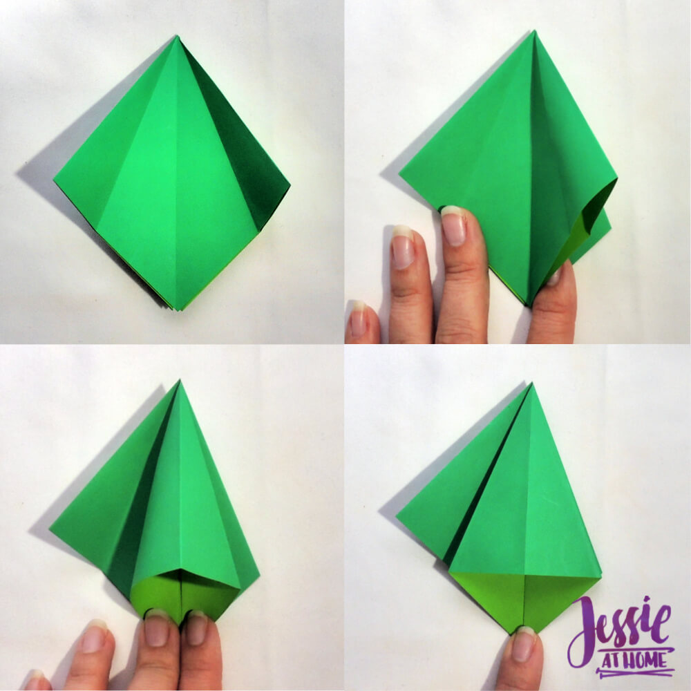 Origami Frog Base - written and pictorial tutorial | Jessie At Home