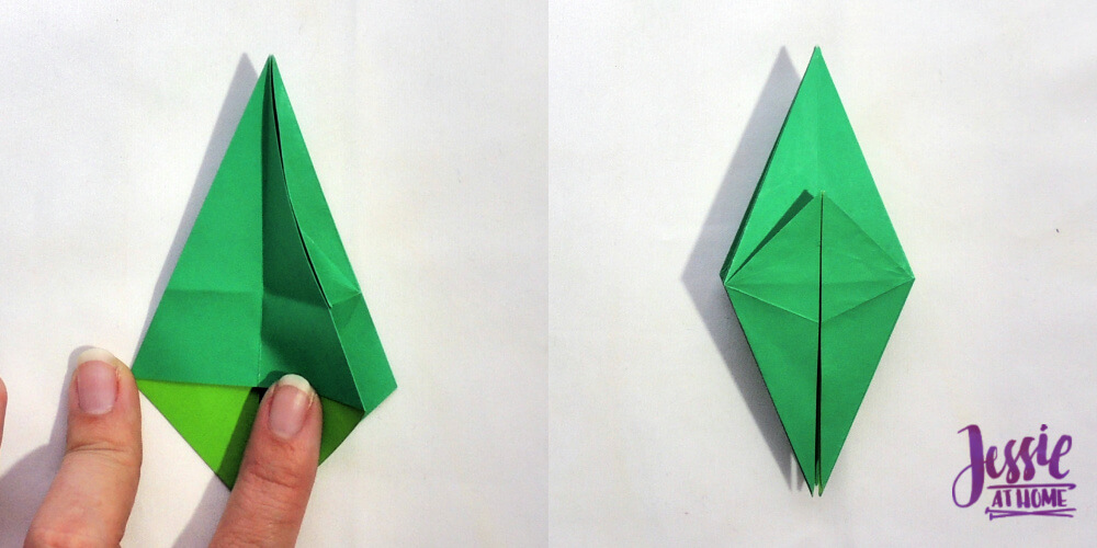 Origami Frog Base - written and pictorial tutorial | Jessie At Home