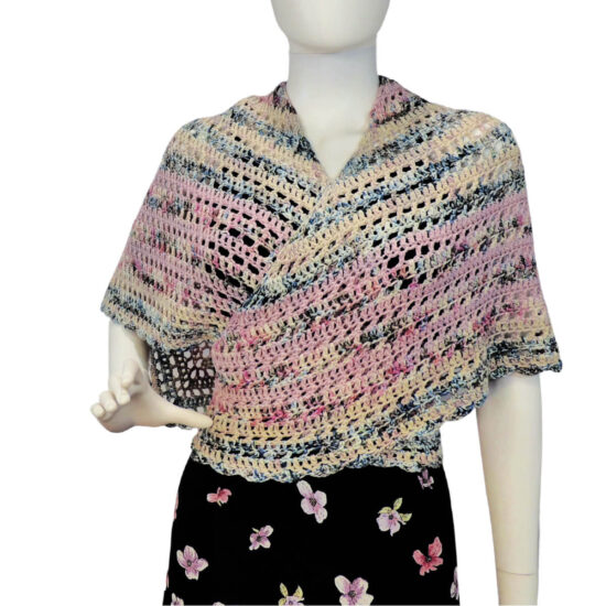 This Asymmetrical Triangle Shawl Crochet Pattern Is Both Elegant and ...