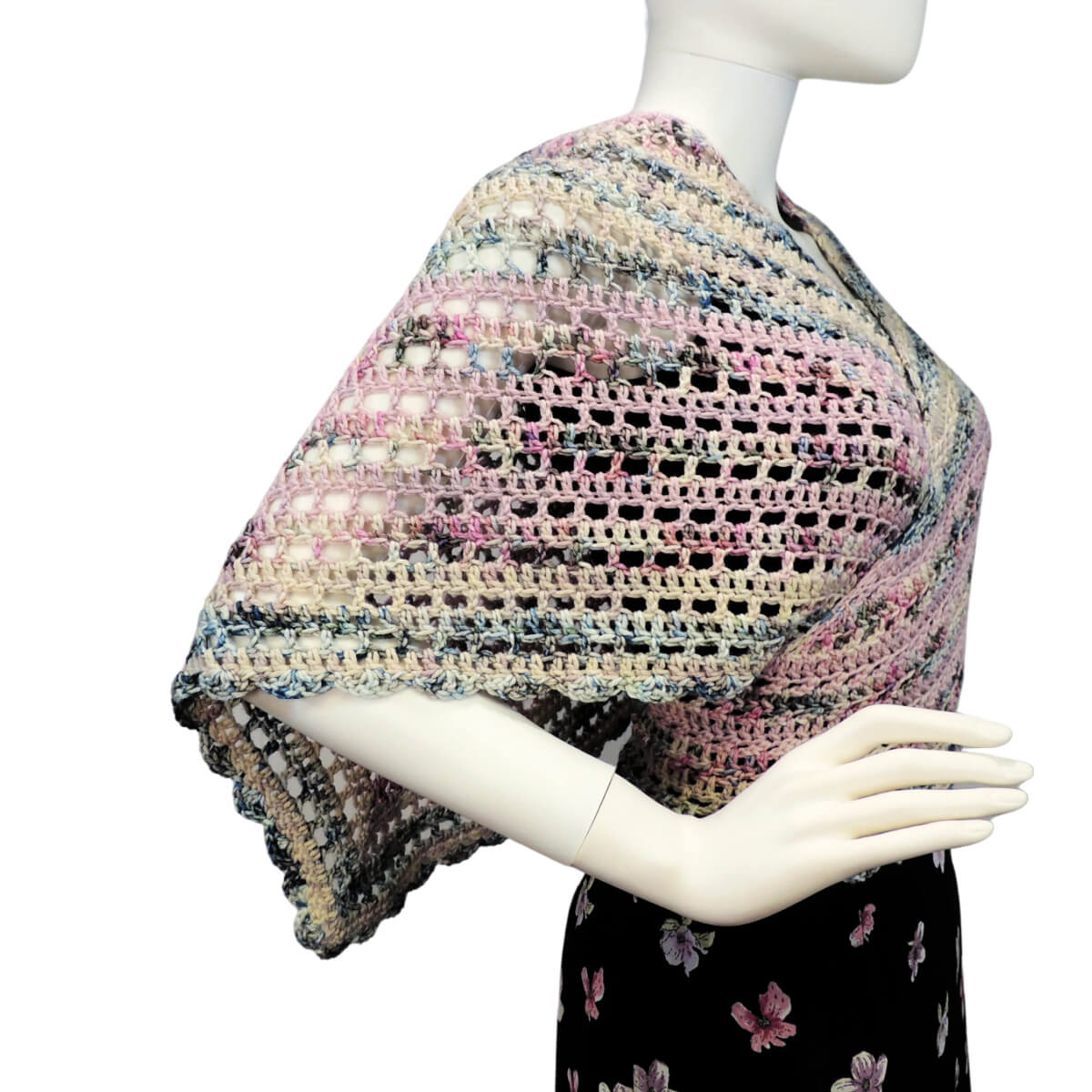 This Asymmetrical Triangle Shawl Crochet Pattern Is Both Elegant and ...