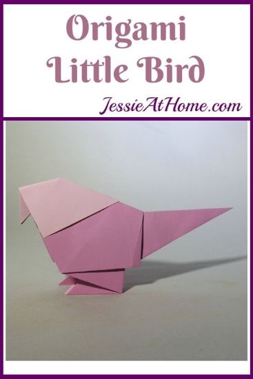 Origami Little Bird - try placing them in your houseplants - Jessie At Home