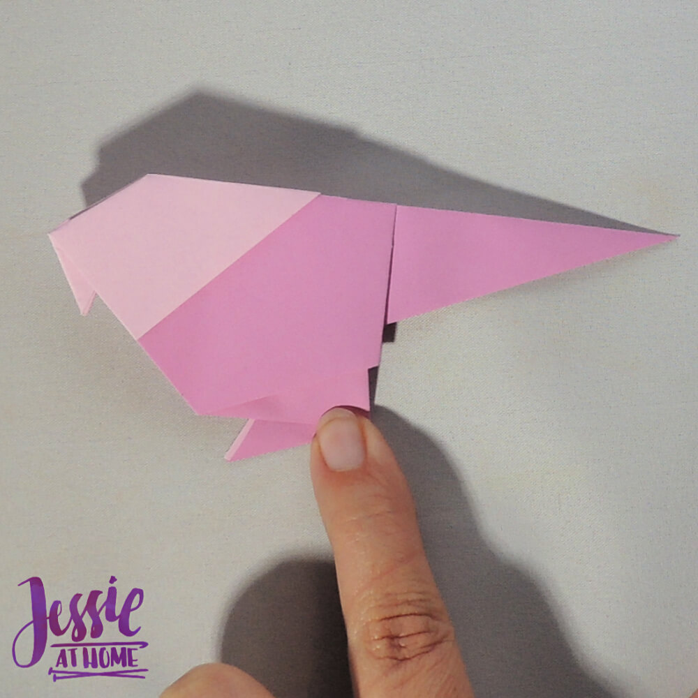 Origami Little Bird - try placing them in your houseplants - Jessie At Home