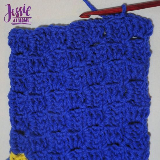 Scarf Squared - Double Crochet C2C Box Stitch Tutorial - Jessie At Home
